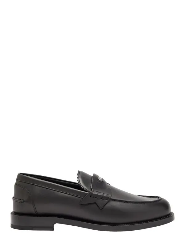 CHRISTIAN LOUBOUTIN The Plato Leather Loafers - Black