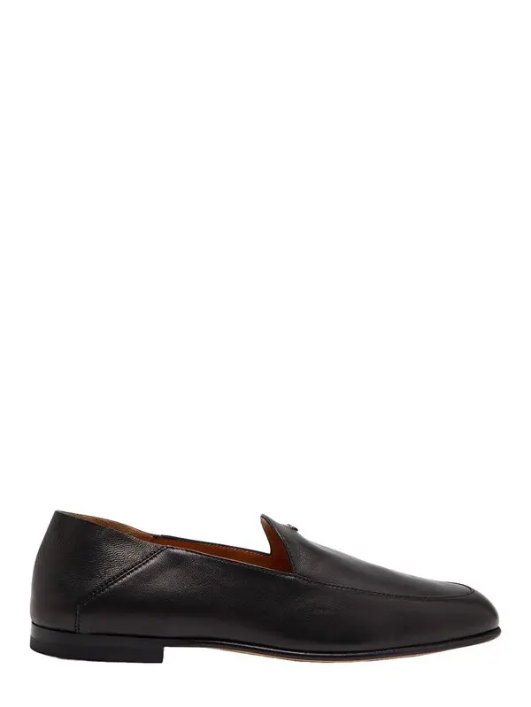 TOD'S Cuoio Leather Loafers - Black