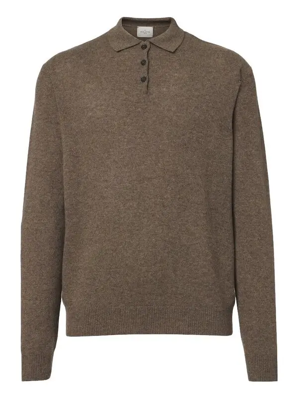 Le Kasha Crete Cashmere Polo Sweater - Green