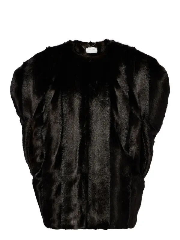 Magda Butrym Oversized Vest - Brown