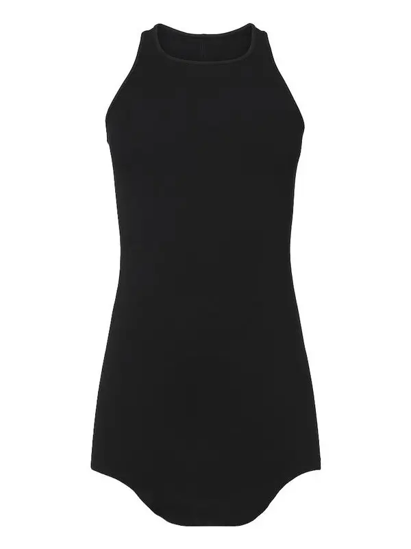 Rick Owens Ribbed-knit Cotton Jersey Tank Top - Black