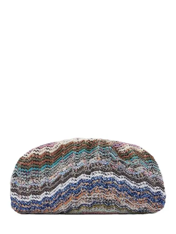 Missoni Wave Large Knitted Clutch - Multicoloured