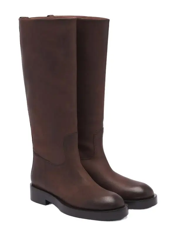 Paris Texas Napa Leather Knee-high Boots - Brown