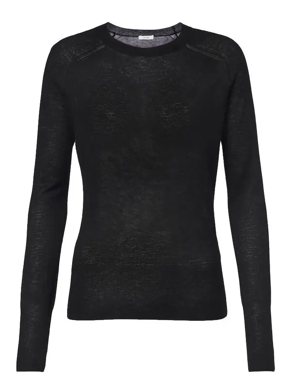JOSEPH Geras Cashmere Sweater - Black