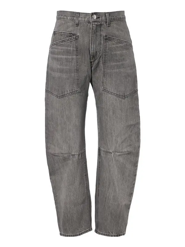 NILI LOTAN Shon Barrel-leg Jeans - Grey