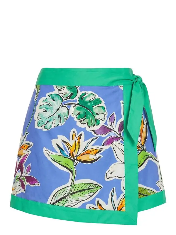 Yumi Kim Kabi Skort In Tropical Bliss - Blue