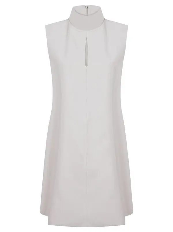 THISISU COLLECTION Nara Cut-out High-neck Mini Dress - White