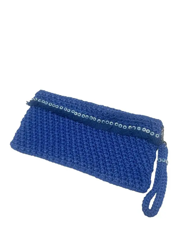 N'ONAT Evil Eye Hand Crochet Pouch - Blue