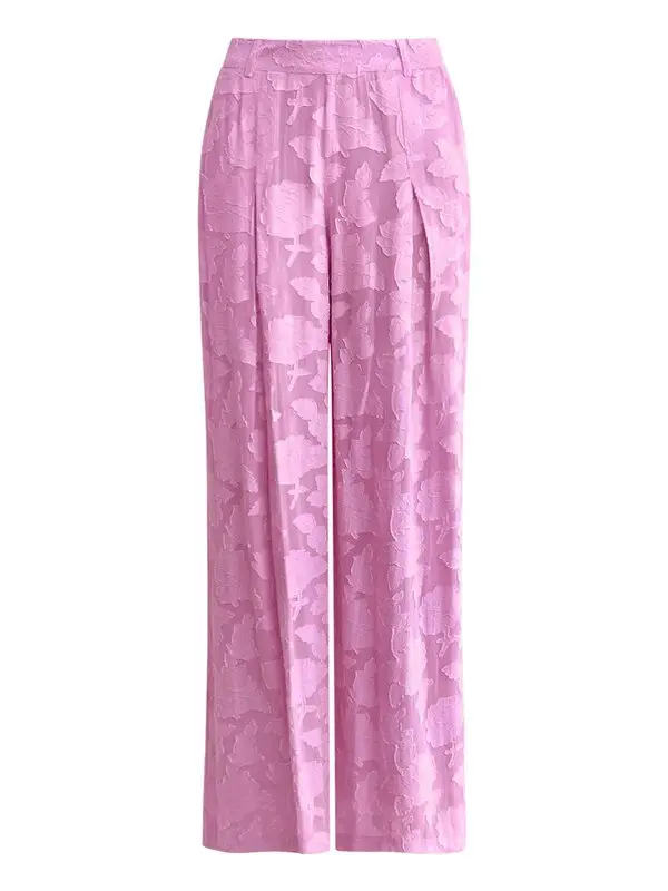 WHY MARY Phoebe Culotte Palazzo Pants - Pink