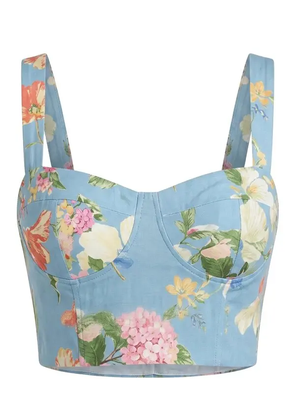 Yumi Kim Korfu Cropped Top And Novella Skirt Set - Blue