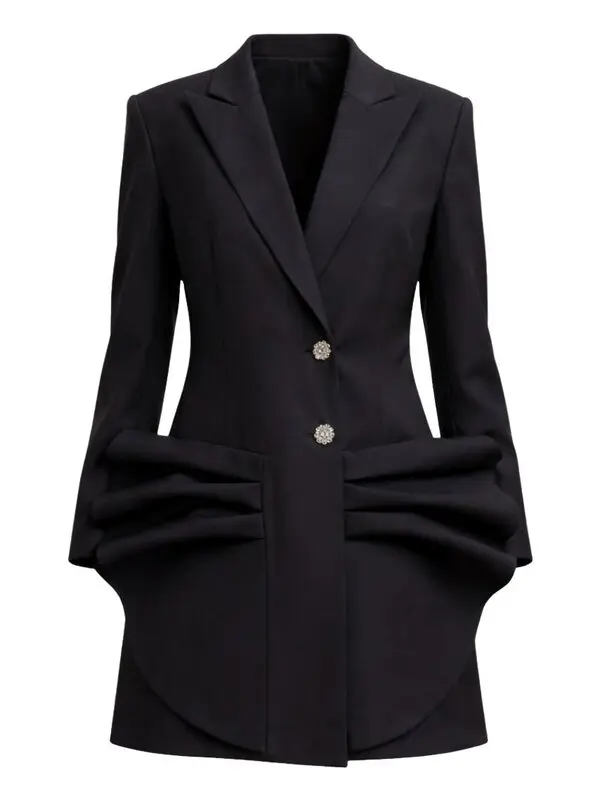 LUMINA ELIGMA The Alien Blazer Dress - Black