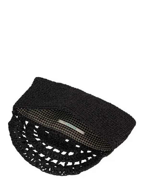 N'ONAT Sunset Hand Crochet Clutch - Black