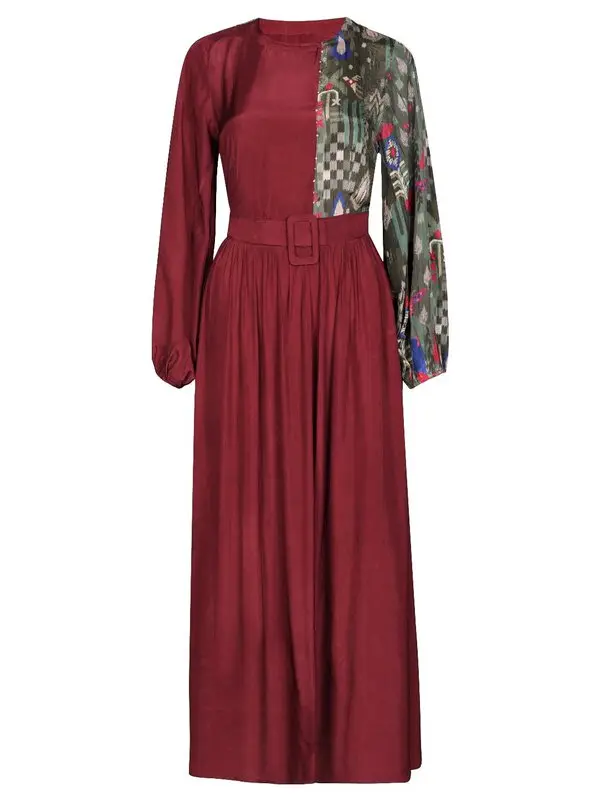 MAISON QALA The Epilogue Maxi Dress - Red