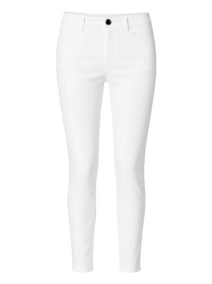 CONQUISTA Fitted Gabardine Pants With Silver Button Detail - Gray