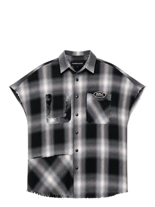 MYSIMPLICATED Division Sleeveless Shirt - Grey