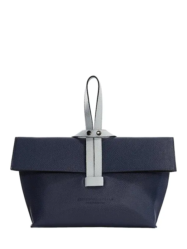 HESTER VAN EEGHEN Felucca Indigo/cezanne Leather Bag - Blue