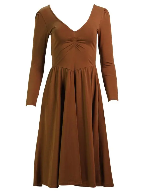 KRISTINIT Mocha Ballet Dress - Brown