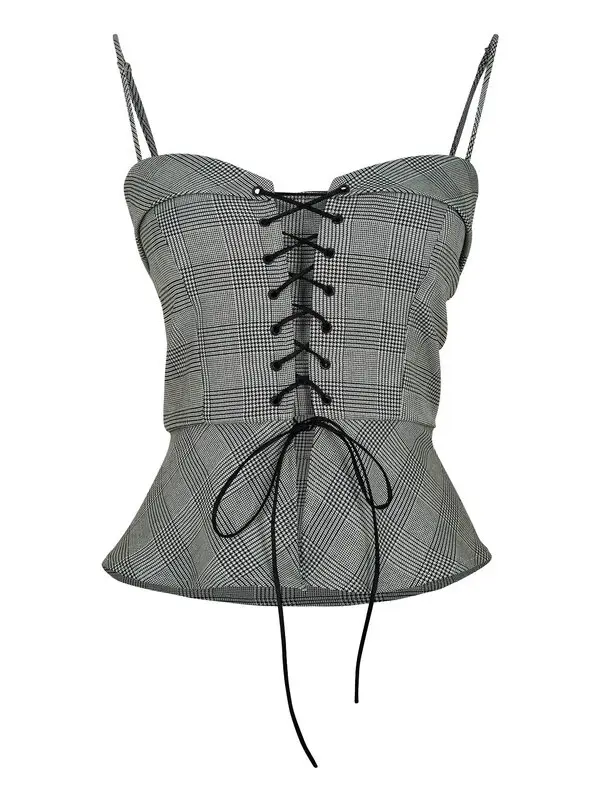 GROWNY Suzie Lace Blouse - Grey