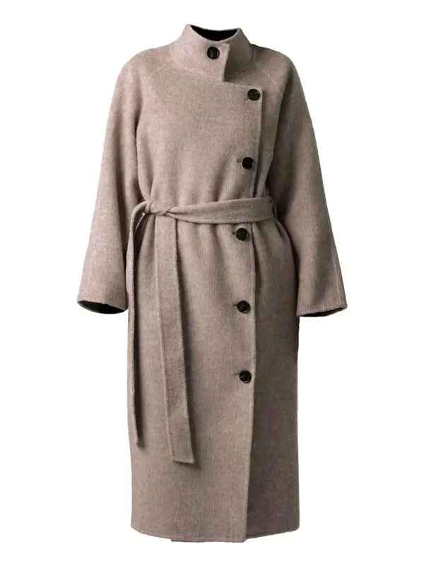 MAUI X LOLITA Carrie Clay Wool Cashmere Coat - Brown