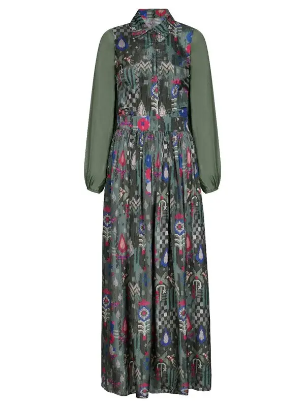 MAISON QALA Dear Pen Pal Dress - Green