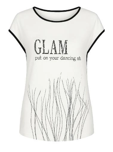 CONQUISTA Sleeveless Top With Foil Print And Embellishments - Black