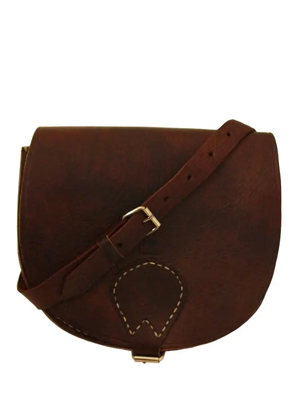 BERBER LEATHER Saddle Bag - Brown