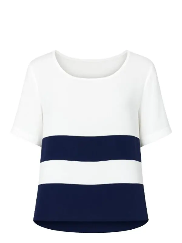CONQUISTA Short Sleeve Top - Blue