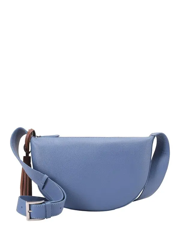 LLOYD BAKER Imogen Full-grain Leather Crossbody Bag - Blue