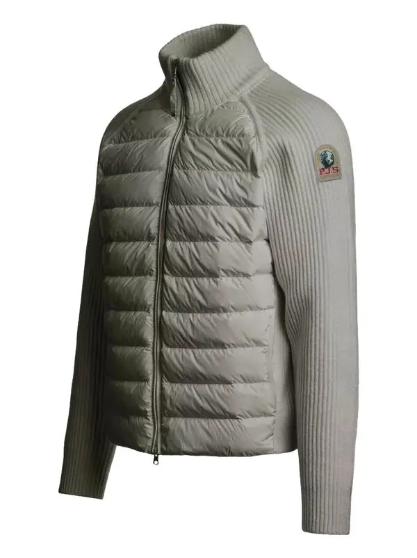 PARAJUMPERS Olmo Rib-knit Padded Jacket - Grey