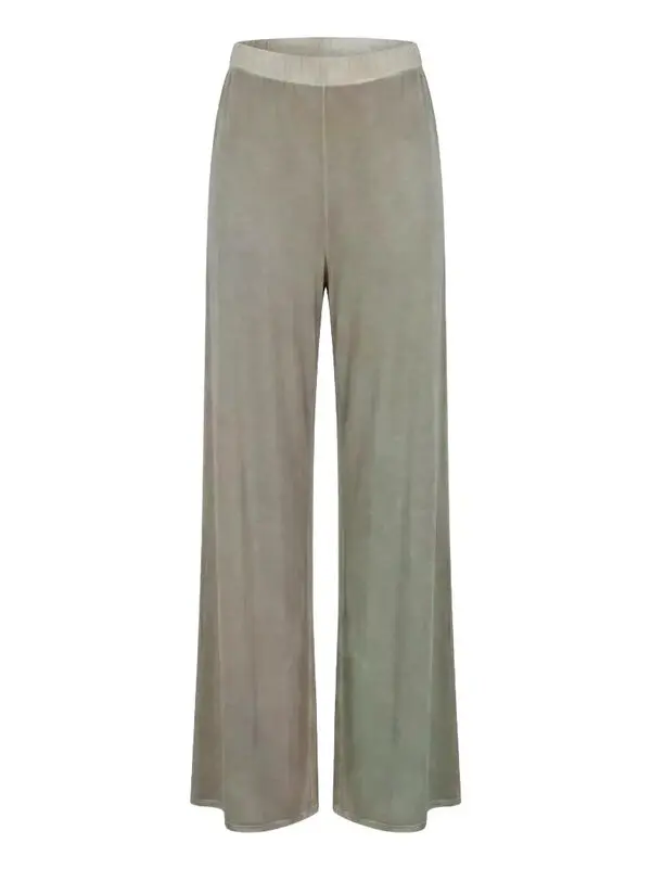 Avant Toi Wide Leg Jersey Palazzo Pants With Faded Effect - Neutrals