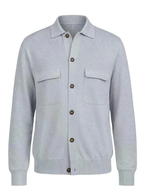 Eleventy Button-up Chest-pocket Shirt - Grey