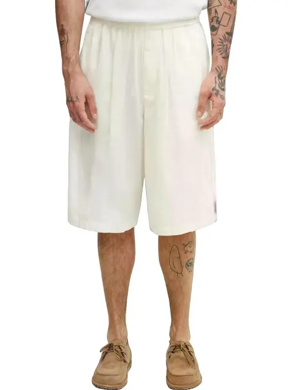 Undercover Pleated Elasticated-waist Shorts - Neutrals