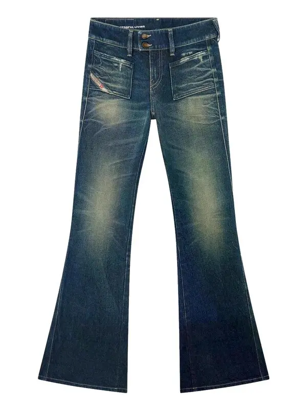 DIESEL® Bootcut Low Waist Jeans - Blue