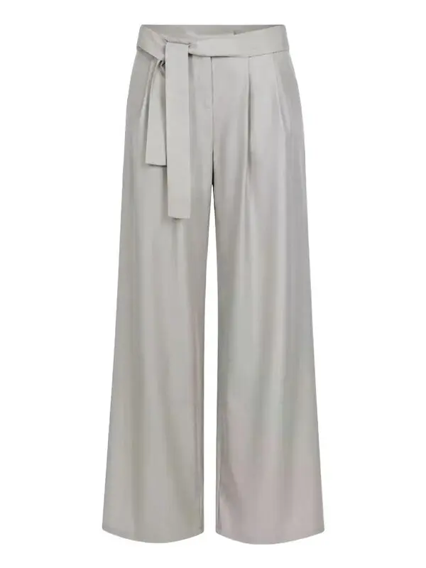 Dusan Belted Wide-leg Trousers - Neutrals