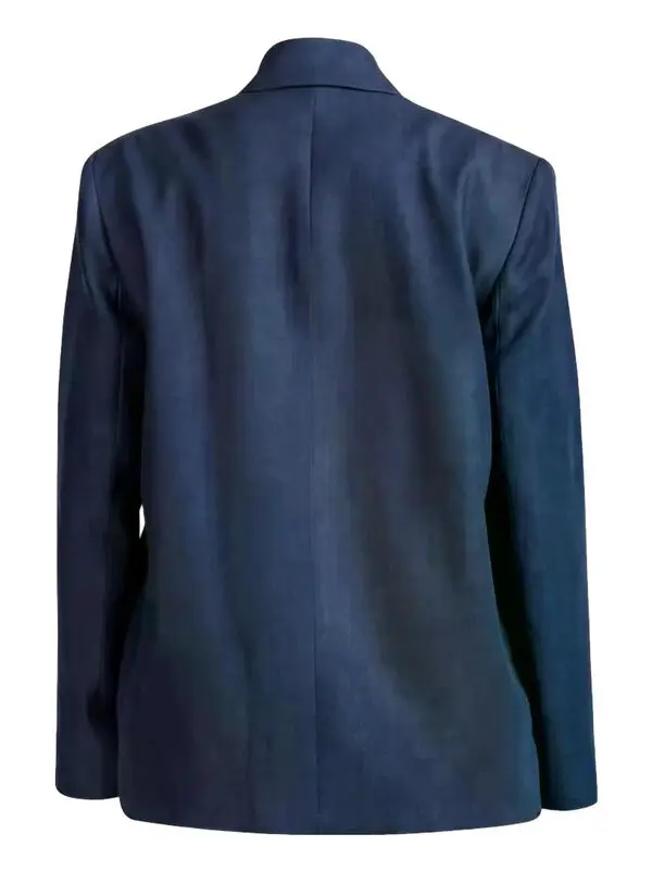THE SEI Double-breasted Denim Jacket - Blue