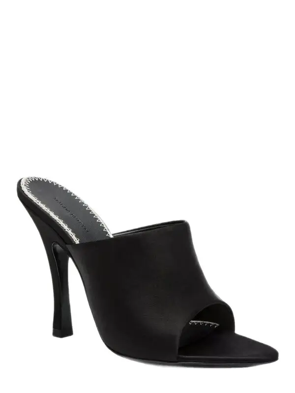 Magda Butrym Satin Open-toe Stiletto Sandals - Black