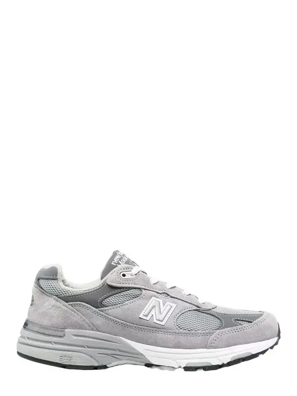 NEW BALANCE Logo Patch Lace-up Sneakers - Grey