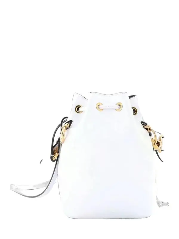 Fendi Mon Tresor Leather Mini Bucket Bag - White
