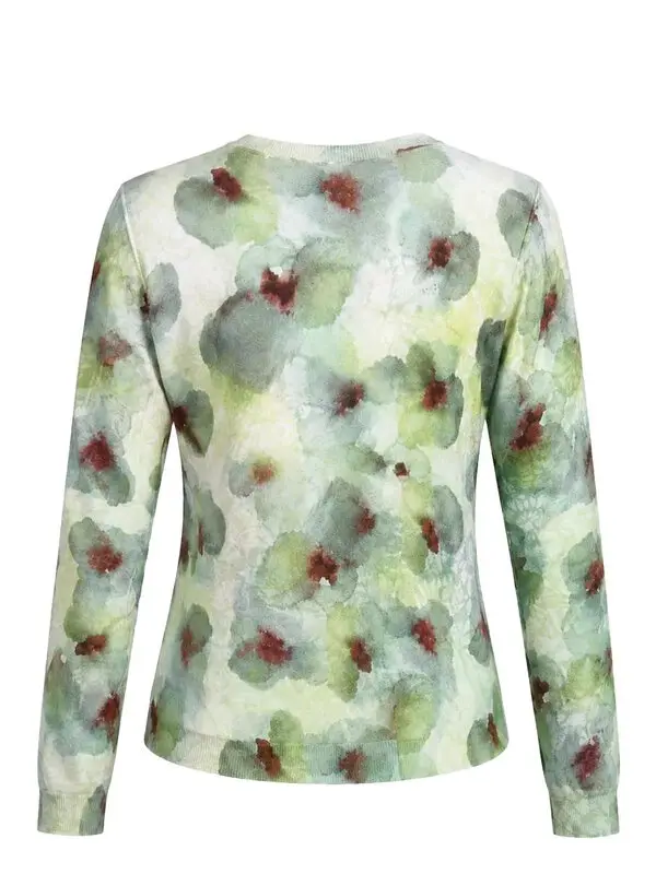 IN BED WITH YOU Reversible Floral-print Cardigan - Neutrals