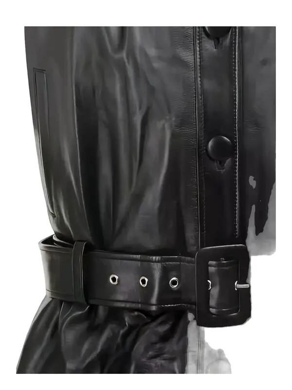 JACOB LEE Hooded Belted Vest - Black