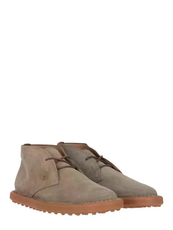 TOD'S Suede Ankle Boots - Neutrals