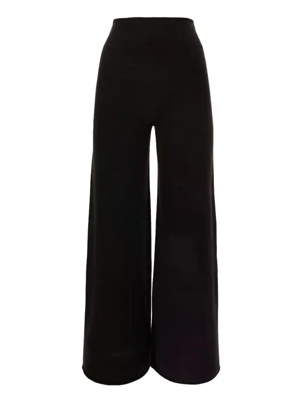 VANISE Cashmere Wide-leg Trousers - Brown