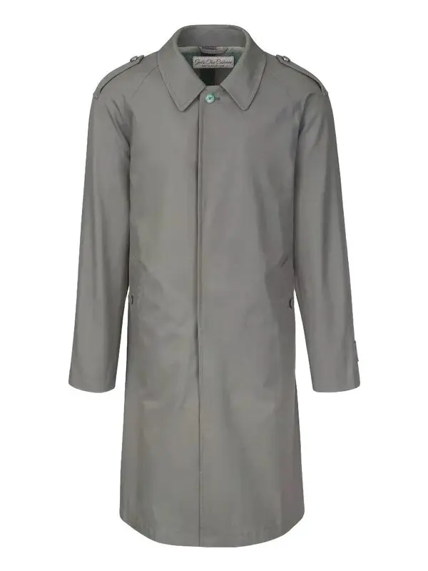 GOD'S TRUE CASHMERE Gemstone Embellished Cashmere Coat - Grey