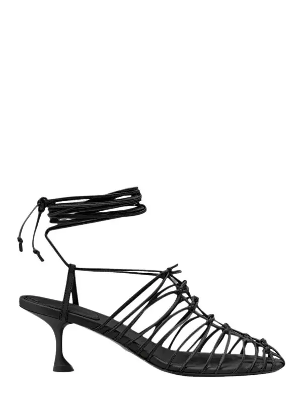 Proenza Schouler Nappa Tee Knot Sandals - Black