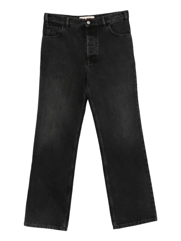Marni Belt-loop Patch-pocket Jeans - Black