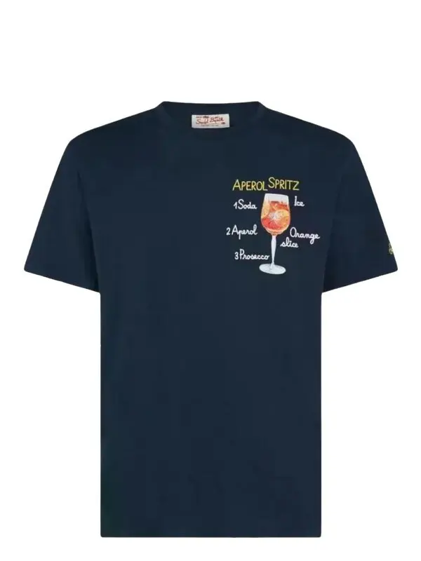MC2 SAINT BARTH Aperol Spritz-print T-shirt - Blue
