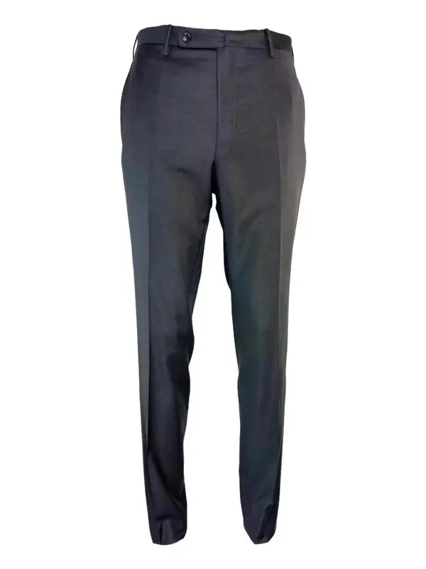 Incotex Flat-front Twill Trousers - Grey