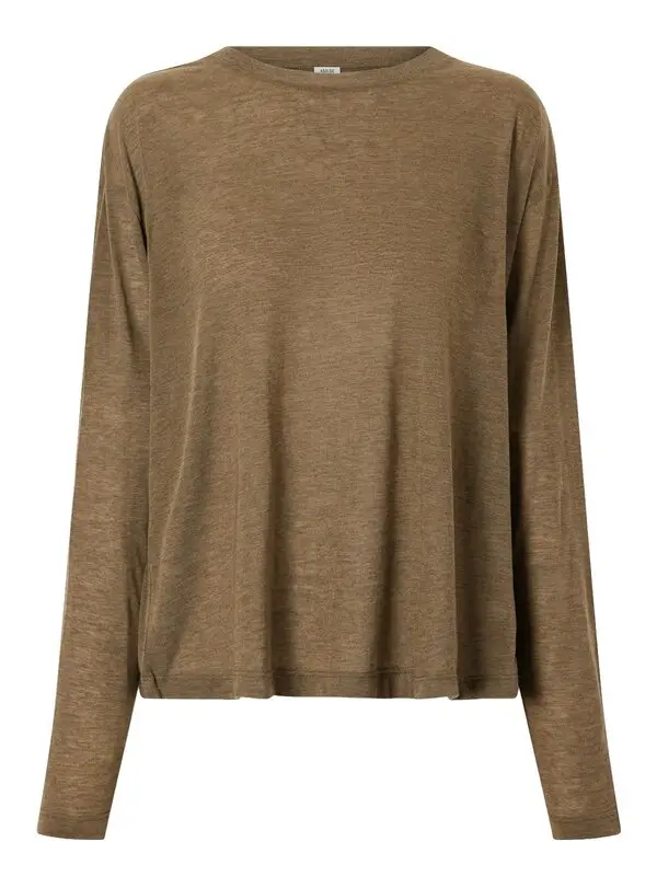 AGOLDE Sasha Lyocell-jersey T-shirt - Brown