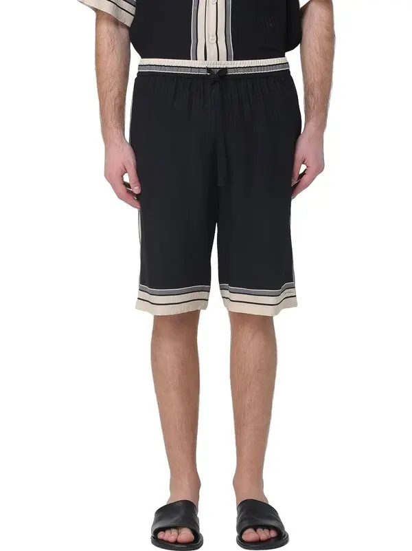Dolce & Gabbana Silk Sport Shorts - Black
