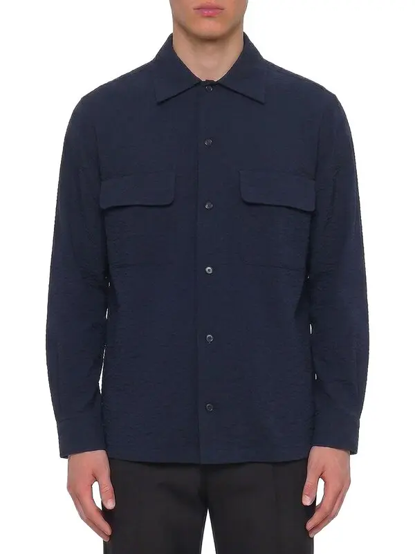 Giorgio Armani Cotton Shirt - Blue